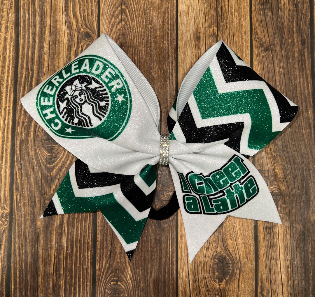 Starbucks Cheer Bow: Custom Cheerleading Hair Bow - Etsy