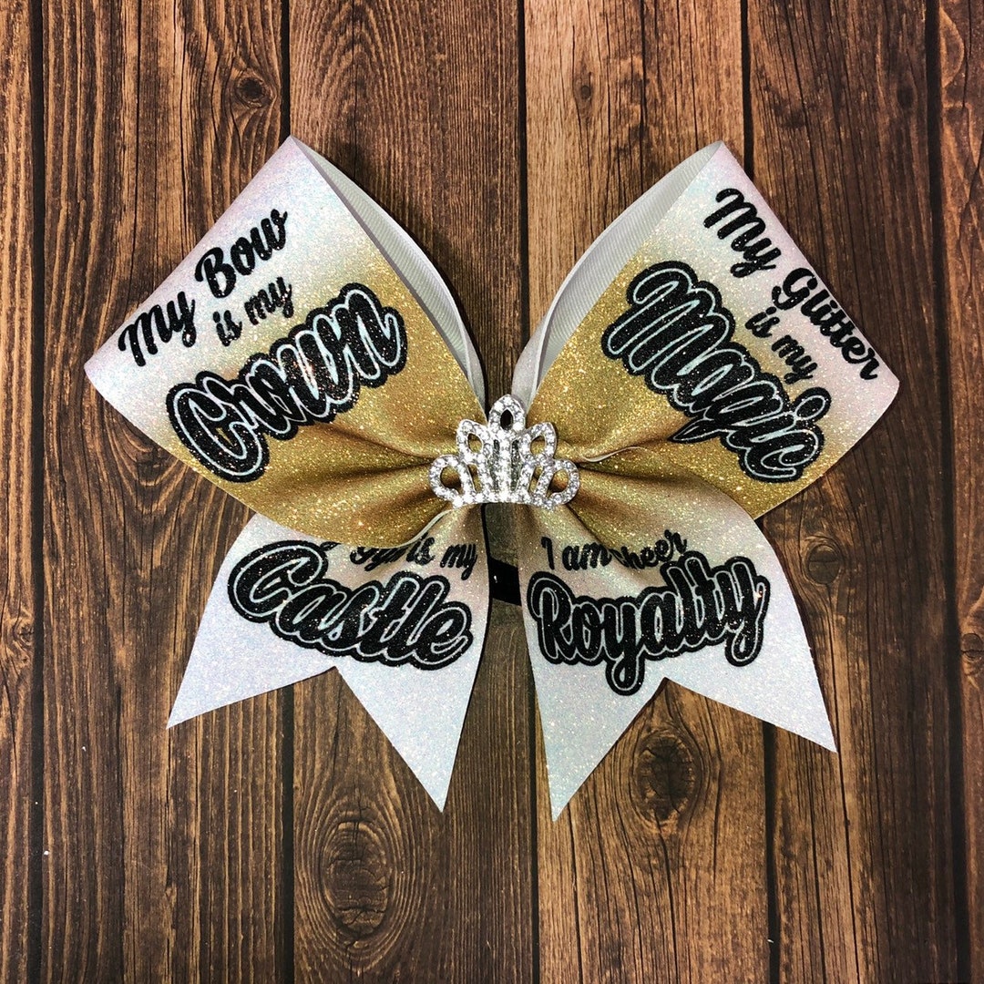 Princess Cheer Bow Custom Bows Cheer Bows Practice Bows - Etsy