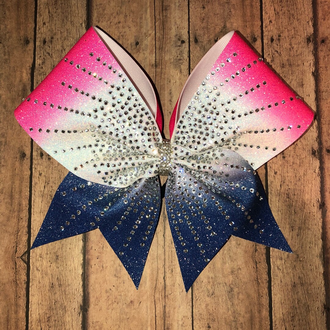 Rhinestone Cheer Bow Cheer Bows Competition Bows Team Bows - Etsy