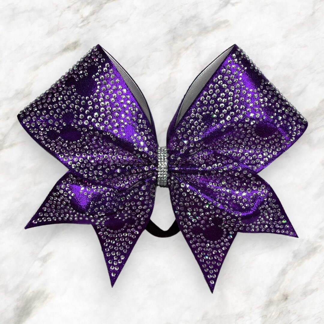 Rhinestone Cheer Bow: Nationals Competition Team Bow - Etsy
