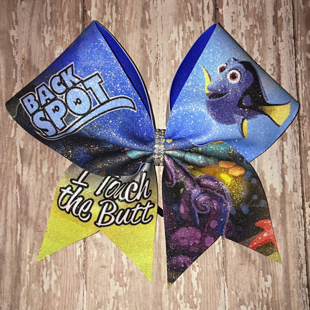 Back Spot Cheer Bow: Custom 3" Ribbon Hair Bow - Etsy
