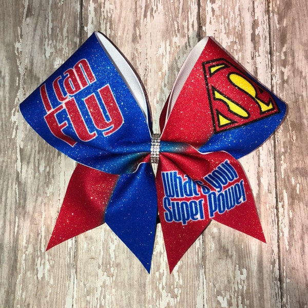 Super Hero Cheer Bow - Etsy