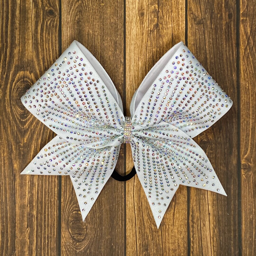 Rhinestone Cheer Bow: Competition Team Hair Bow - Etsy