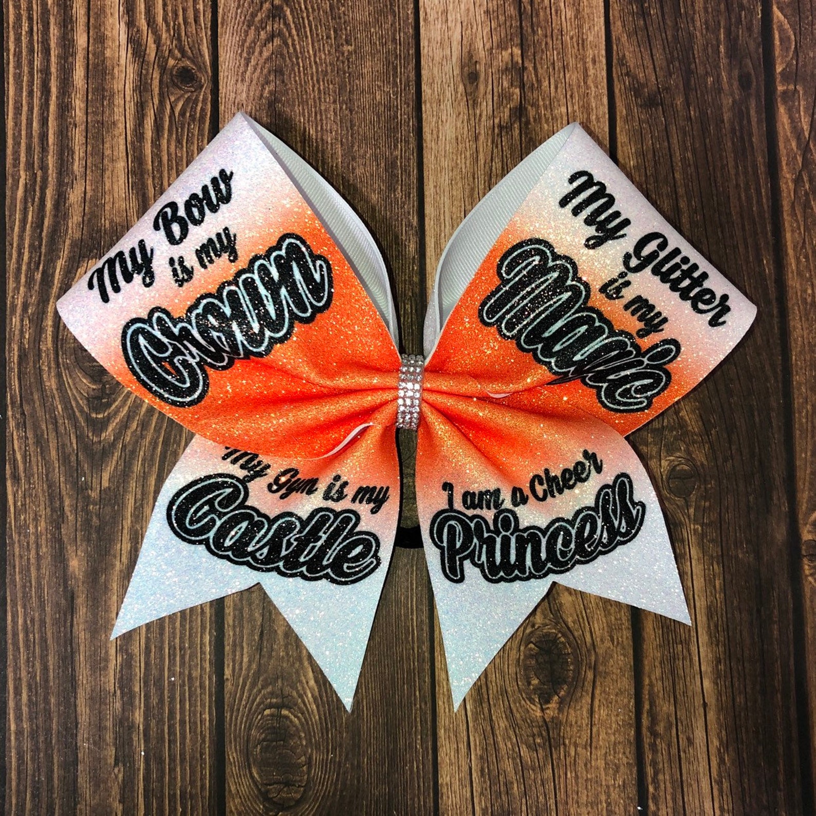 Princess Cheer Bow: Custom Practice Cheerleading Bow - Etsy