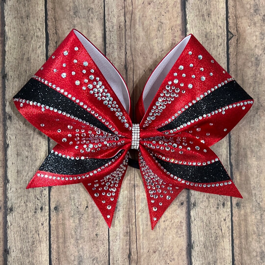 Cheer Bow, Rhinestone Cheer Bow, Competition Bows, Team Bows - Etsy