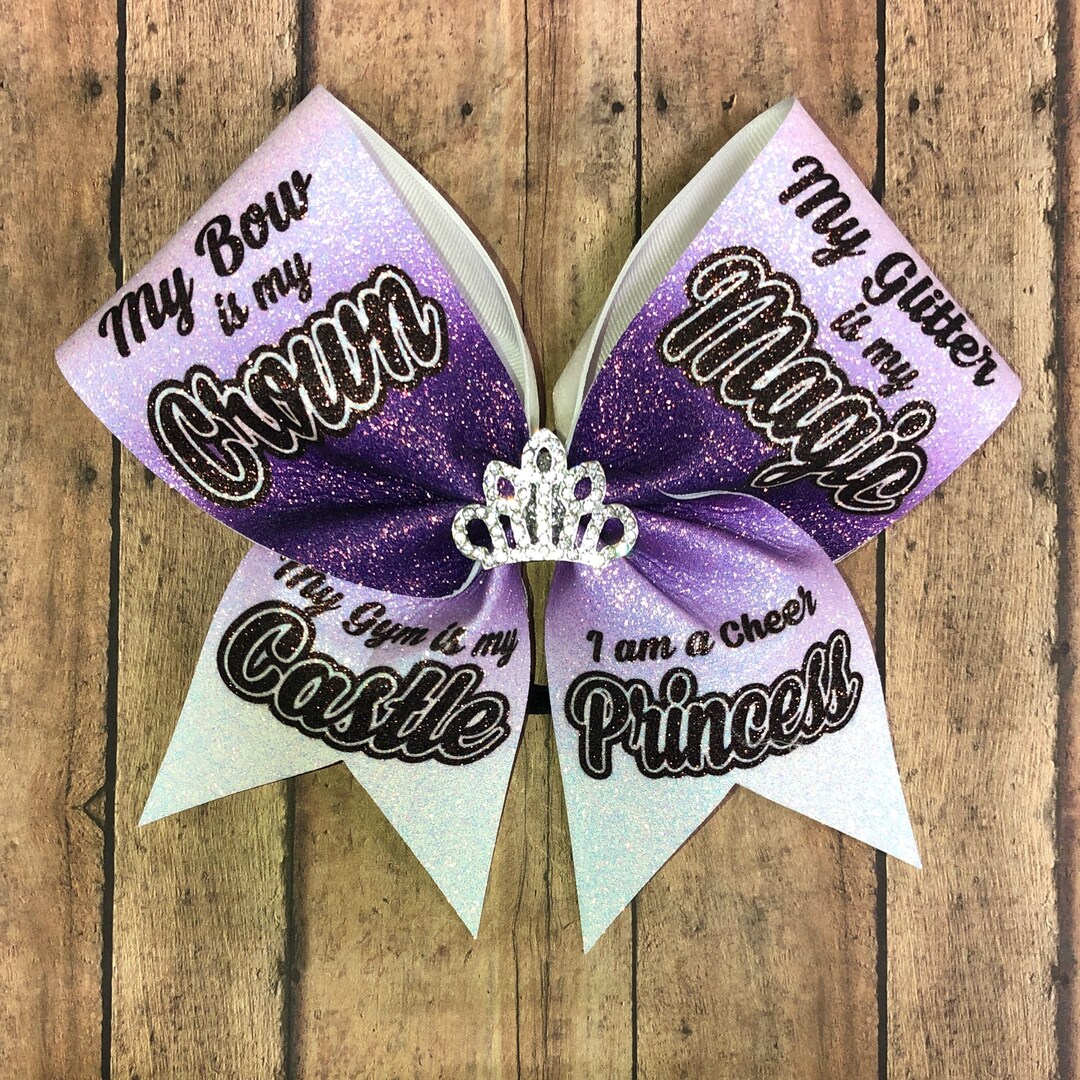 Princess Cheer Bow, Custom Bows, Cheer Bows, Practice Bows ...