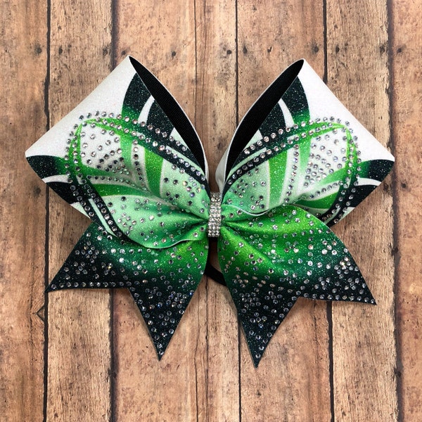 Green Cheer Bow - Etsy