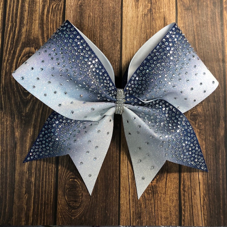 Rhinestone Cheer Bow Cheer Bow Ombre Bow - Etsy