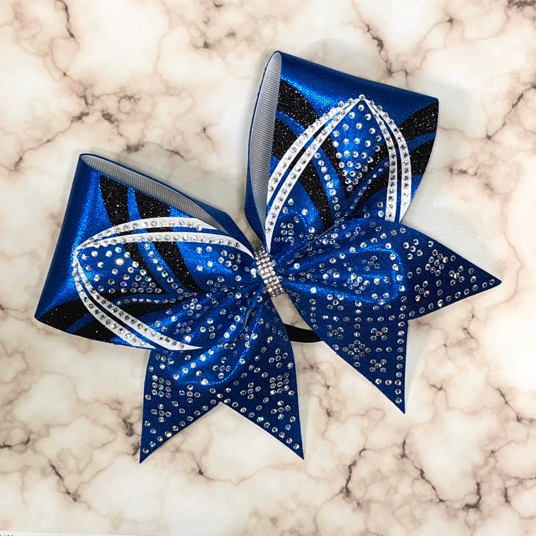 Rhinestone Cheer Bow: Competition Team Hair Bow - Etsy