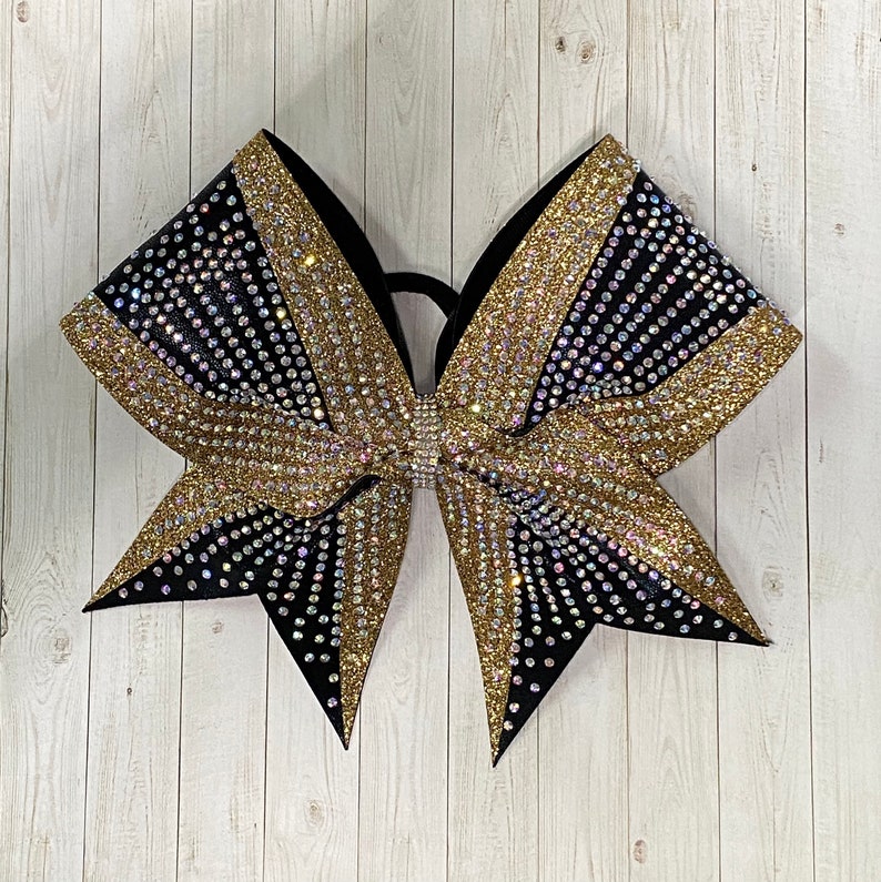Rhinestone Cheer Bow: AB Crystals, Team Competition Bow - Etsy