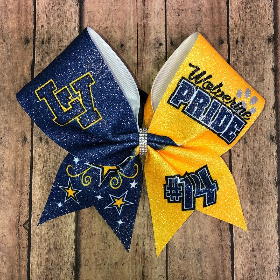 Cheer Bow, School Cheer Bows, Sideline Cheer, High School Cheer, Team ...