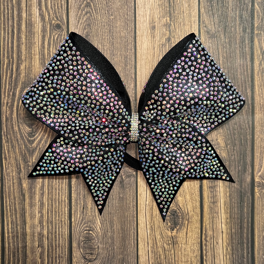 Rhinestone Cheer Bow, 2400 AB Crystals, Competition Team Bow - Etsy