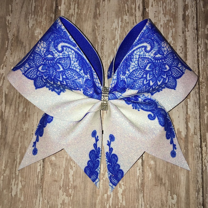 Lace Cheer Bow - Etsy