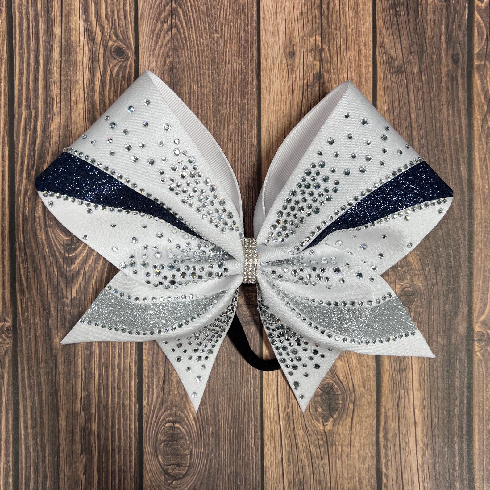 Rhinestone Cheer Bow: Competition Team Hair Bow - Etsy