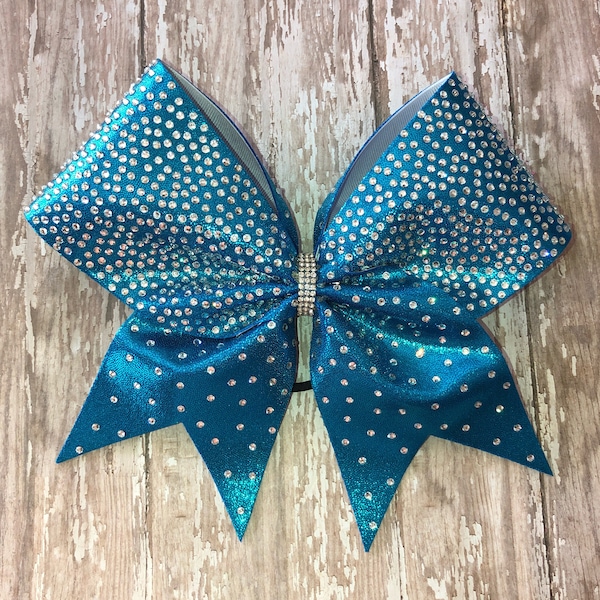 Rhinestone Hair Bow - Etsy