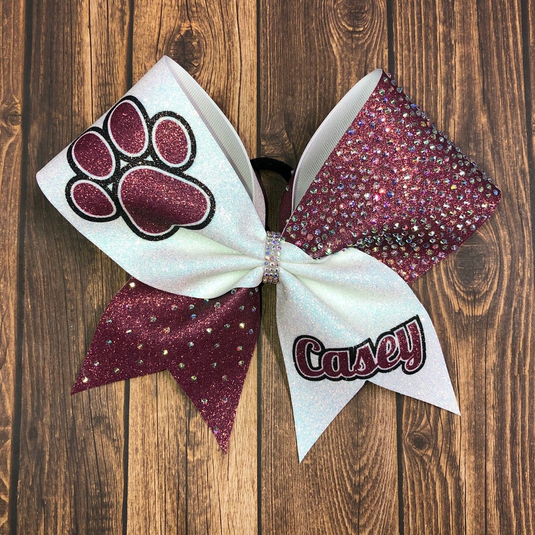 Rhinestone Cheer Bow Cheer Bows Competition Bows Team Bows - Etsy
