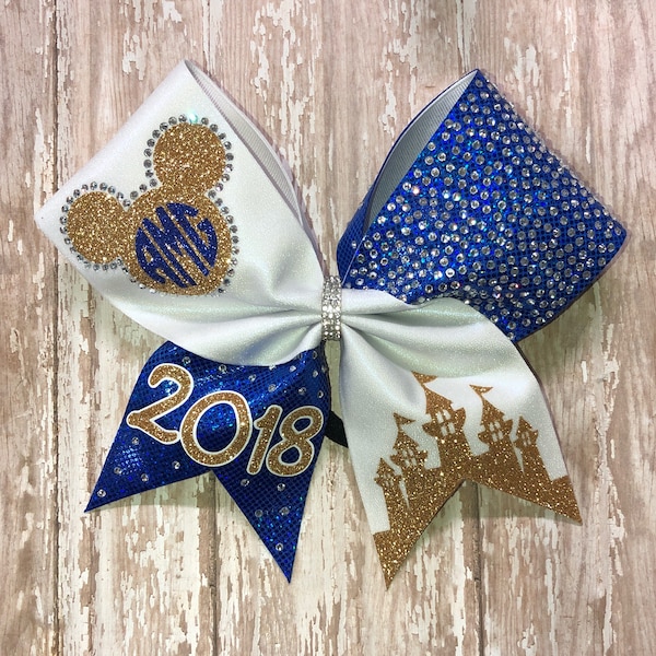 Monogram Cheer Bow - Etsy
