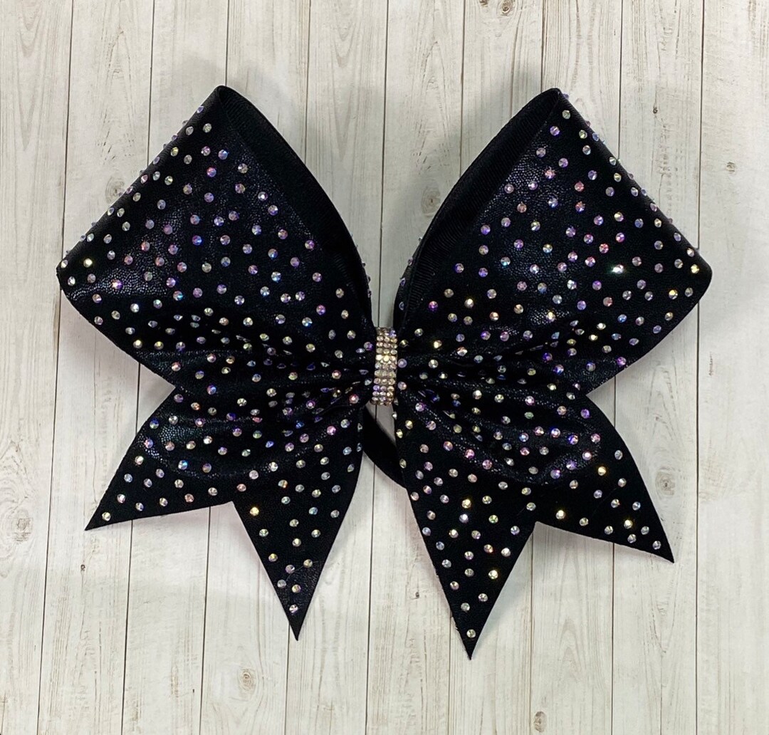 Rhinestone Cheer Bow: Competition Team Hair Bow - Etsy