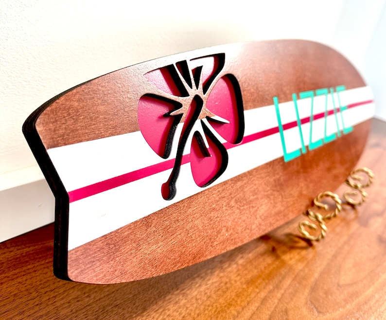 Personalized Surfboard Name Sign Wall Art Customizable - Etsy