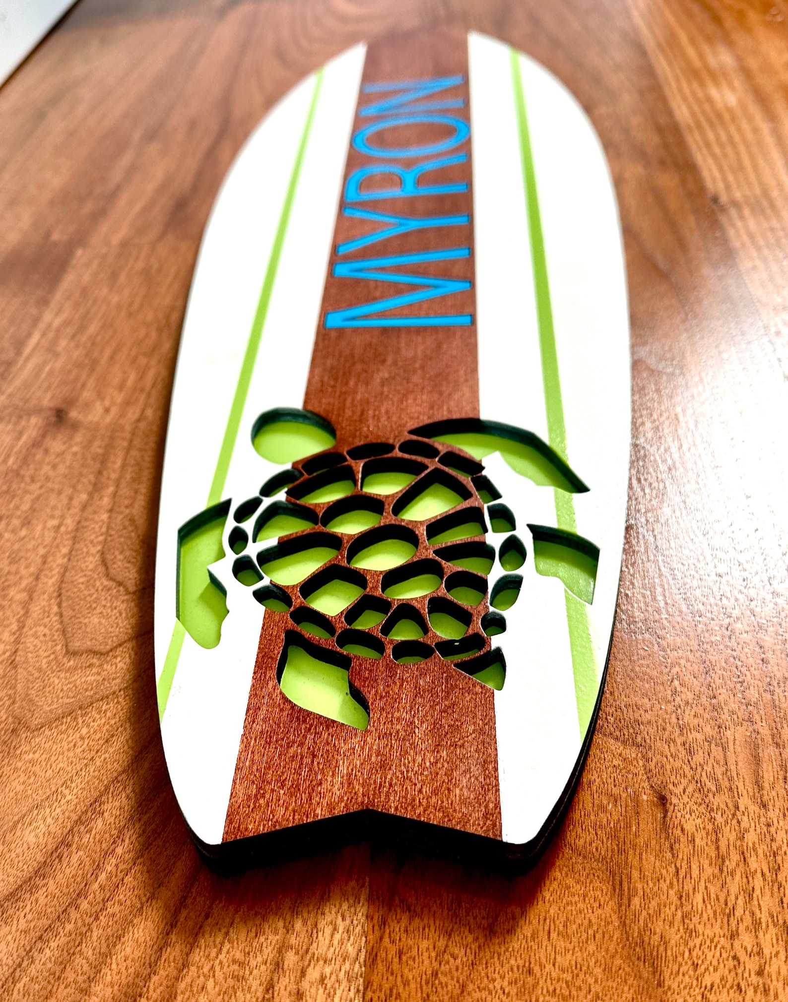 Personalized Surfboard Name Sign Wall Art Customizable - Etsy
