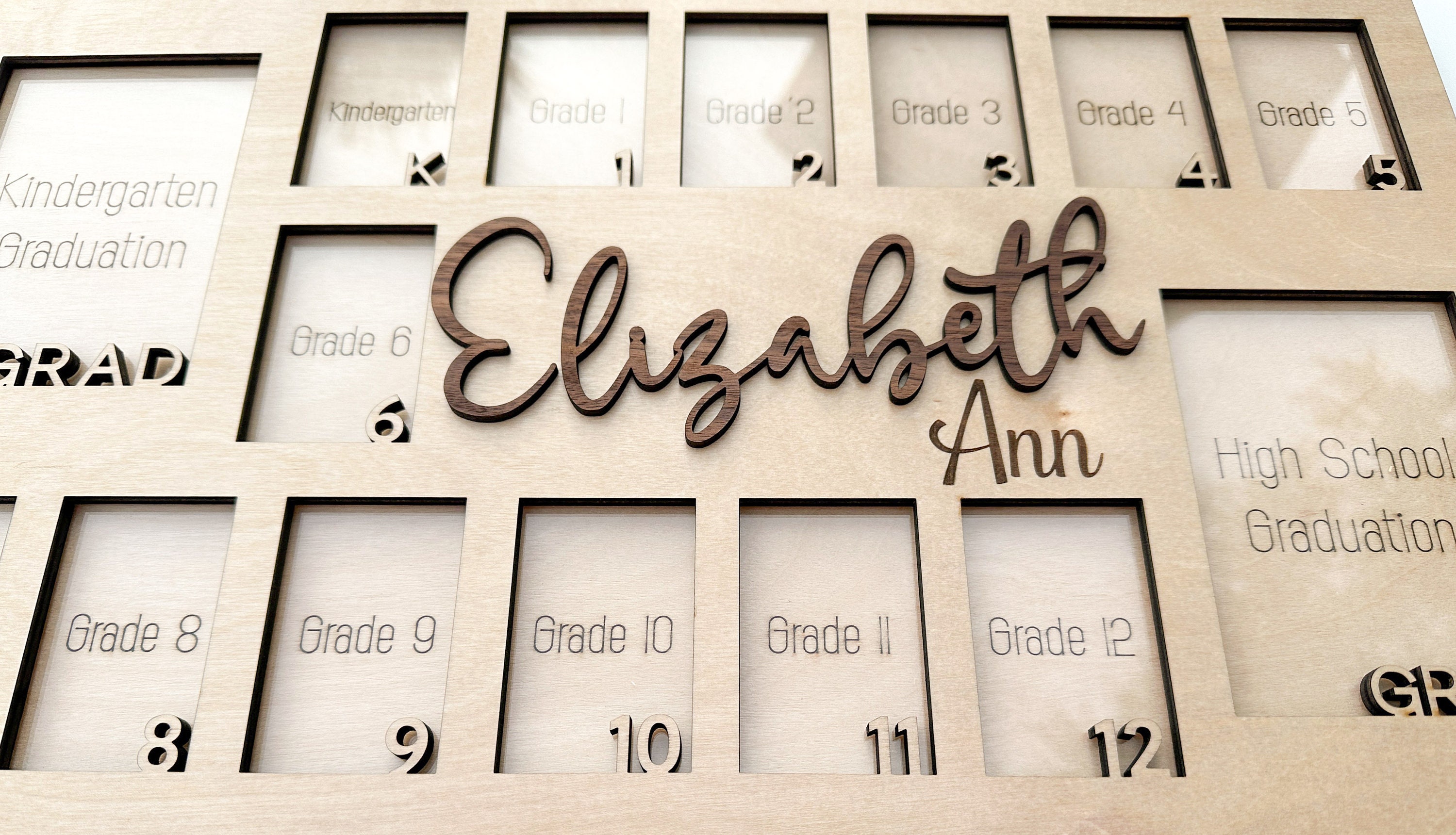 Personalized Pre-K-12 School Photo Frame Memories Keepsake Photo Frame ...