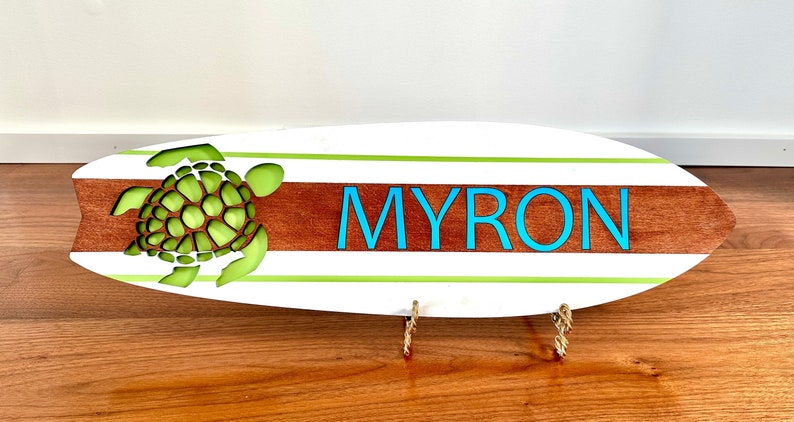 Personalized Surfboard Name Sign Wall Art Customizable - Etsy