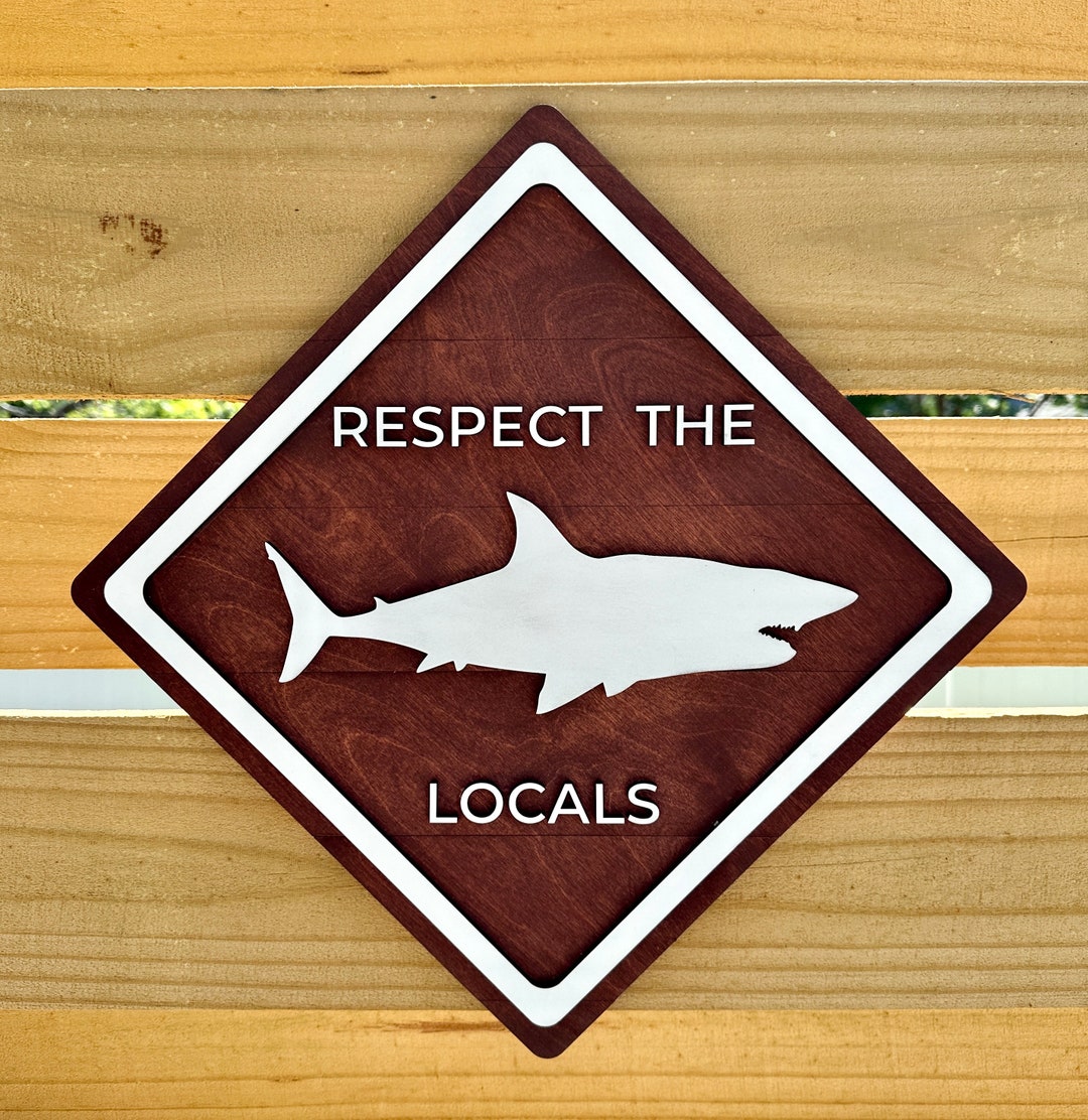 Wood Surf Art Sign Coastal Beach Decor Wall Art Shark Beach House Art ...