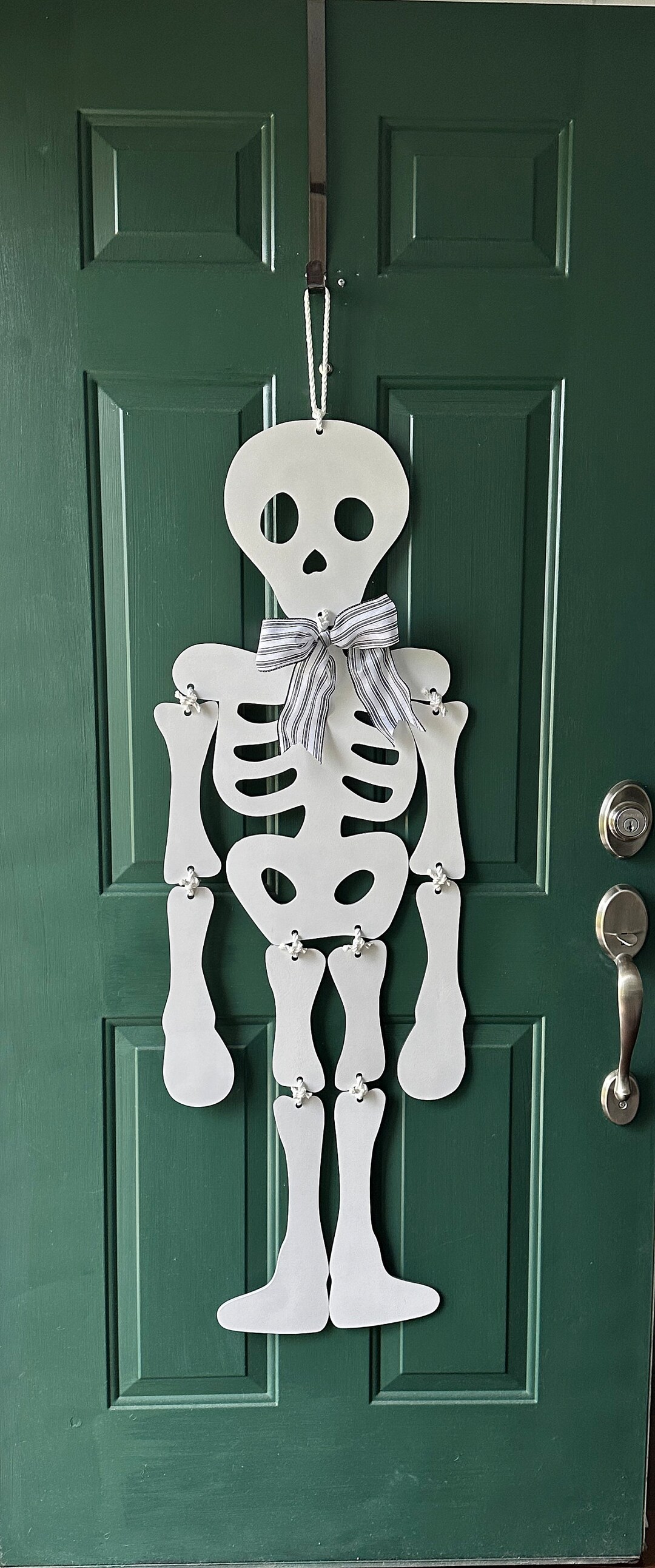 Skeleton Decoration, Hanging Wooden Skeleton, Large Halloween Decor ...