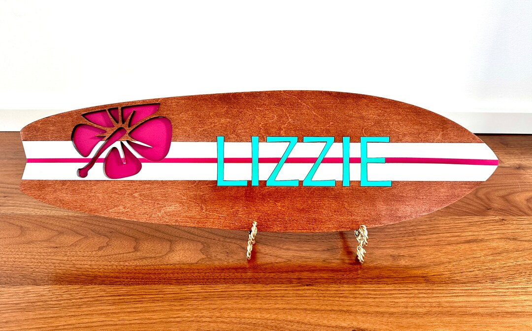 Personalized Surfboard Name Sign Wall Art Customizable - Etsy