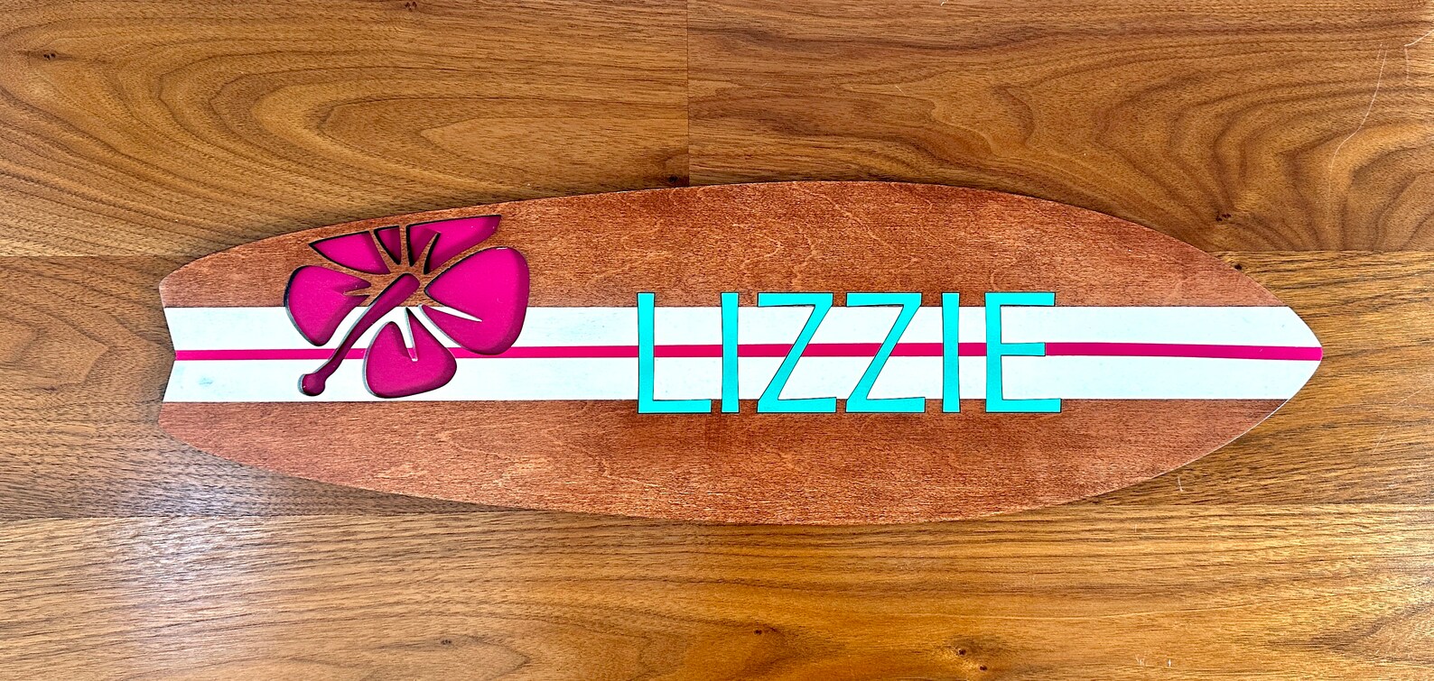 Personalized Surfboard Name Sign Wall Art Customizable - Etsy
