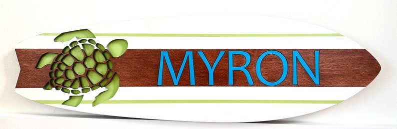 Personalized Surfboard Name Sign Wall Art Customizable - Etsy