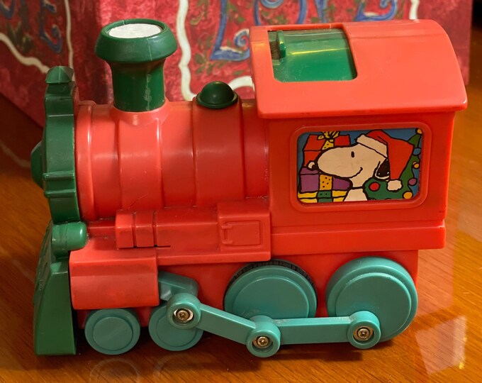 Vintage Snoopy Peanuts Collectible Toy Christmas Express Train With ...