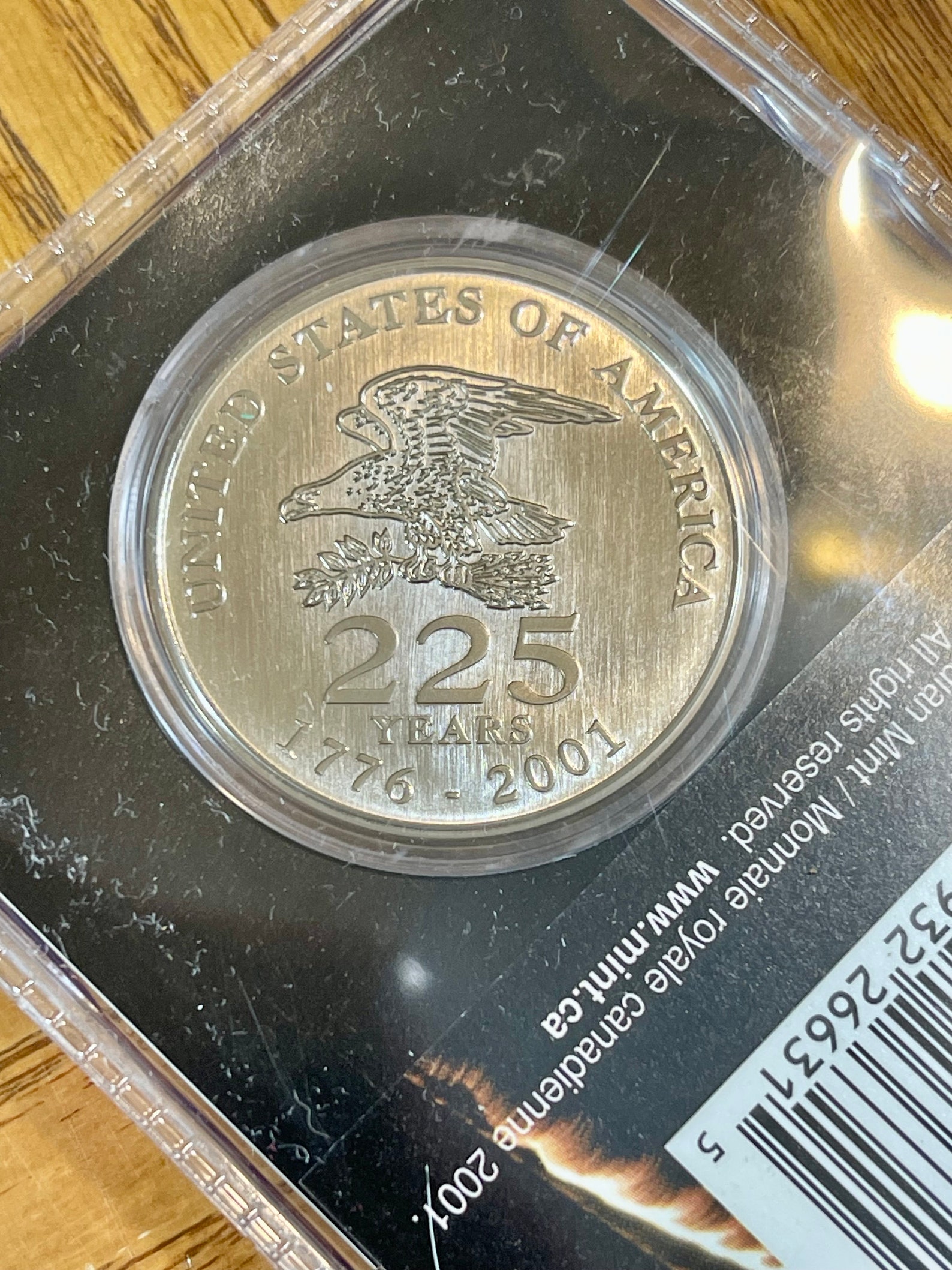 2001 USA 225 Years Commemorative Medallion: Royal Canadian Mint - Etsy