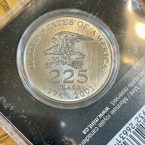 2001 USA 225 Years Commemorative Medallion: Royal Canadian Mint - Etsy