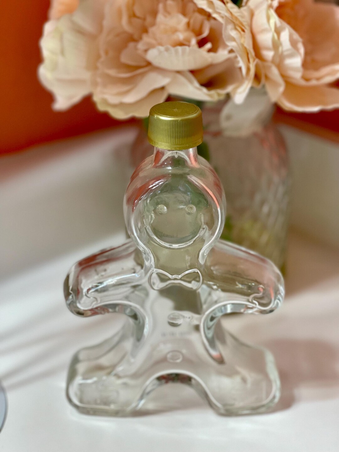 Ginger Bread Man Shaped Clear Glass Bottle - Etsy