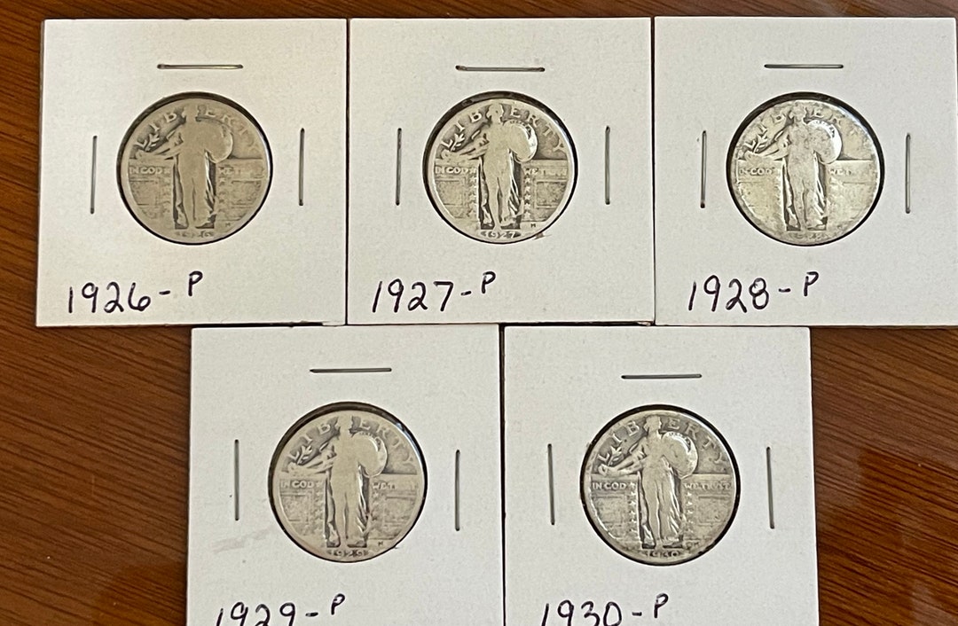 Vintage Silver Standing Liberty Quarters - Your Choice - 1926P, 1927P ...