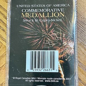 2001 USA 225 Years Commemorative Medallion: Royal Canadian Mint - Etsy