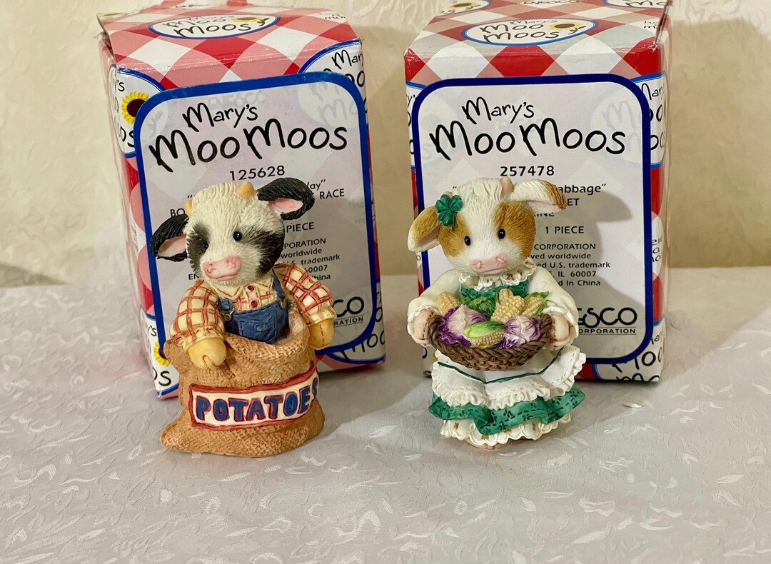 Enesco Mary's Moo Moos "moooove Out of My Way" and "march-corn, Beef ...