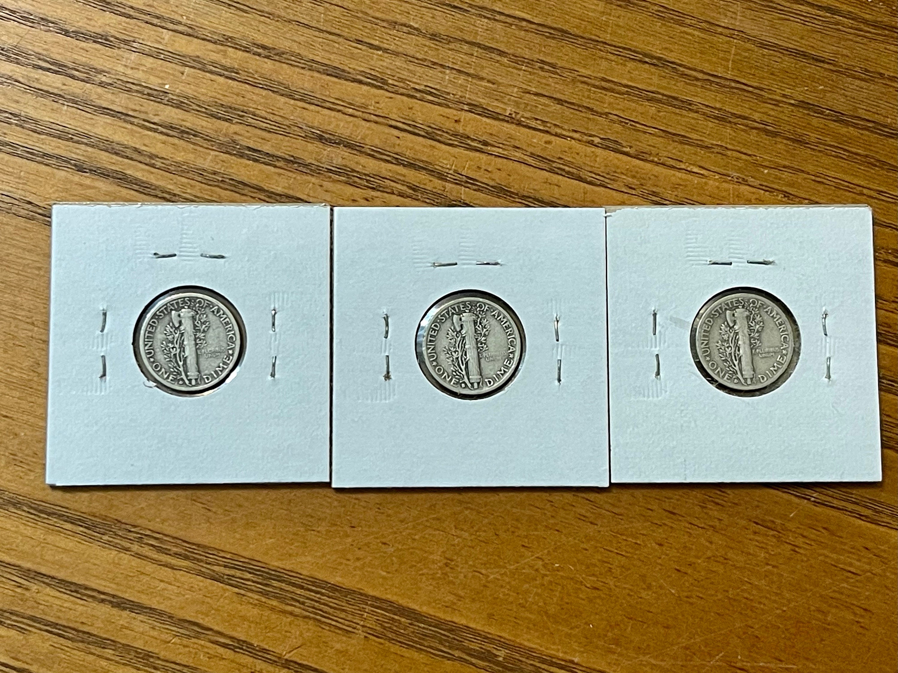 Vintage Mercury Dimes your Choice Two Lots of Three Dimes Lot 1 1943D ...