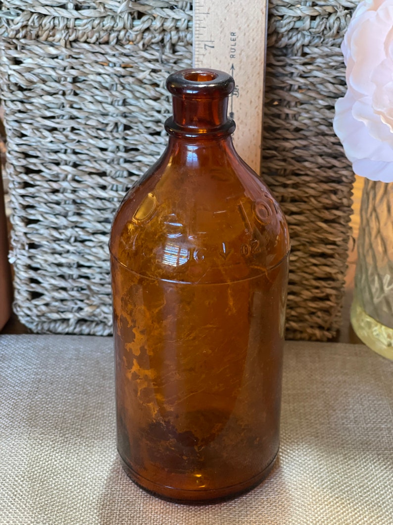 Vintage Brown and Clear Bottles Including Del-tox Bottle - Etsy
