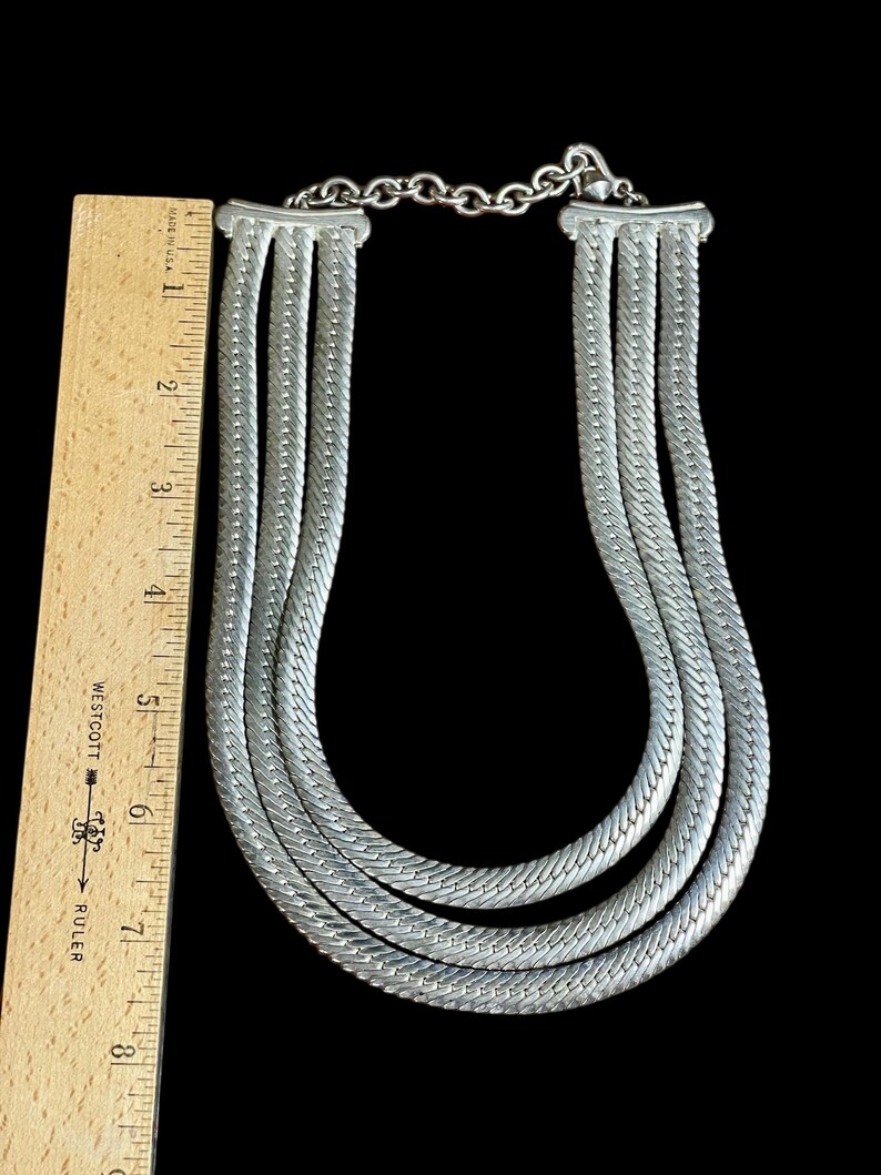 Diane Boone Studio Silver Multi Strand Statement Necklace - Artisan ...