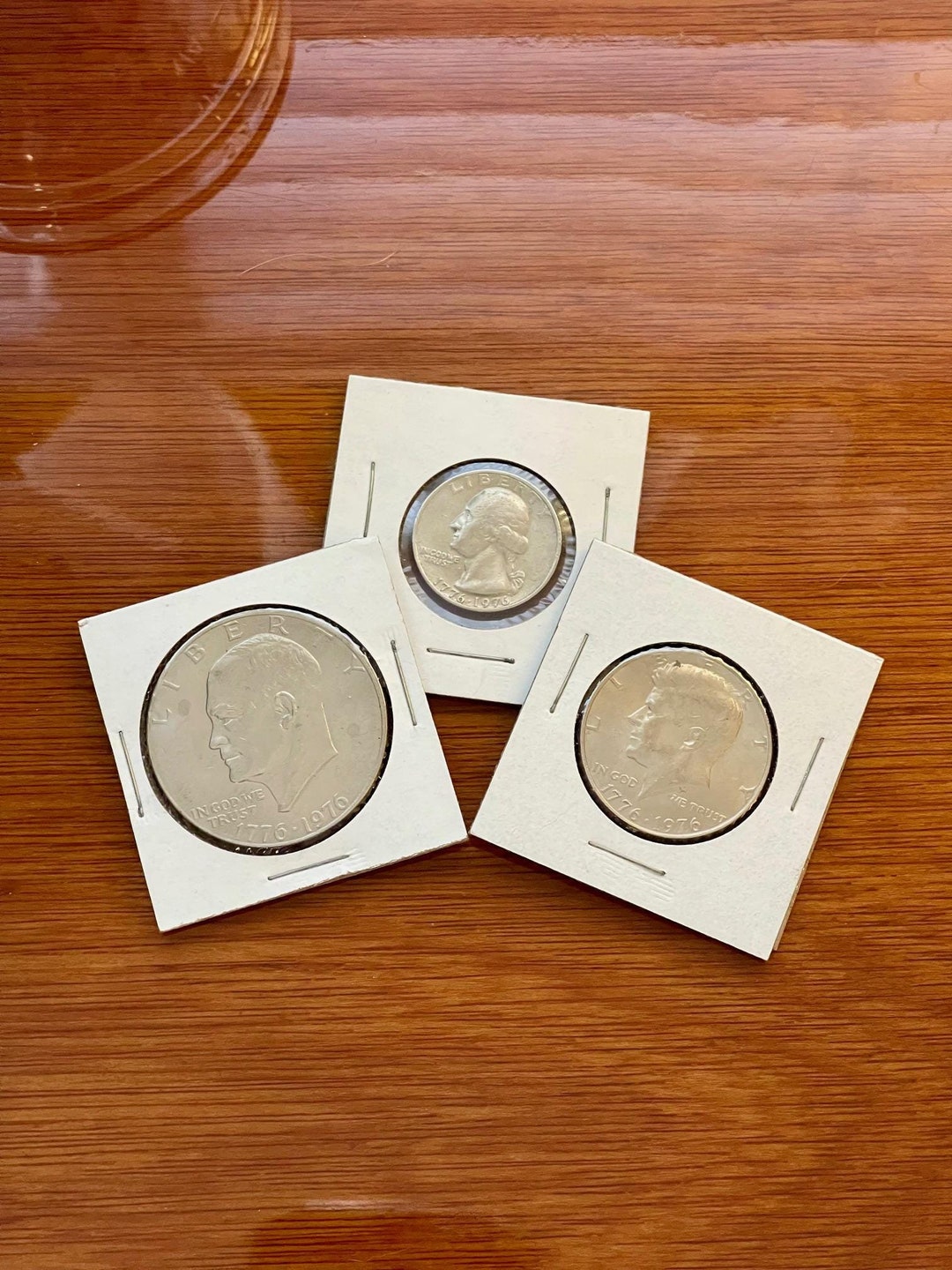1776–1976 Bicentennial Three Coin Gift Set - Eisenhower Dollar, Kennedy ...