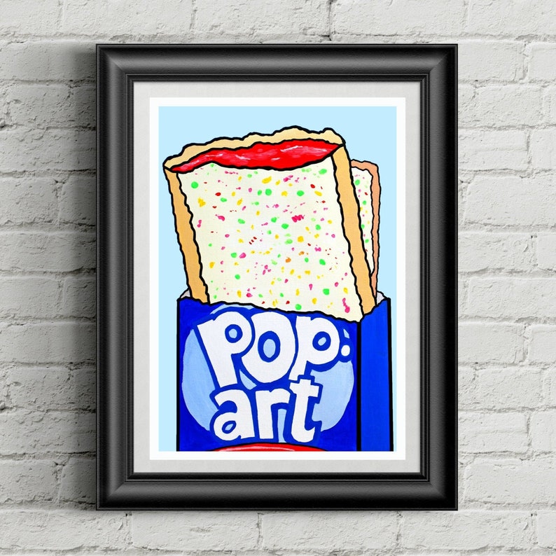 Pop Art Pop Tart Print / A3 A4 A5 Sizes Available / FREE UK - Etsy