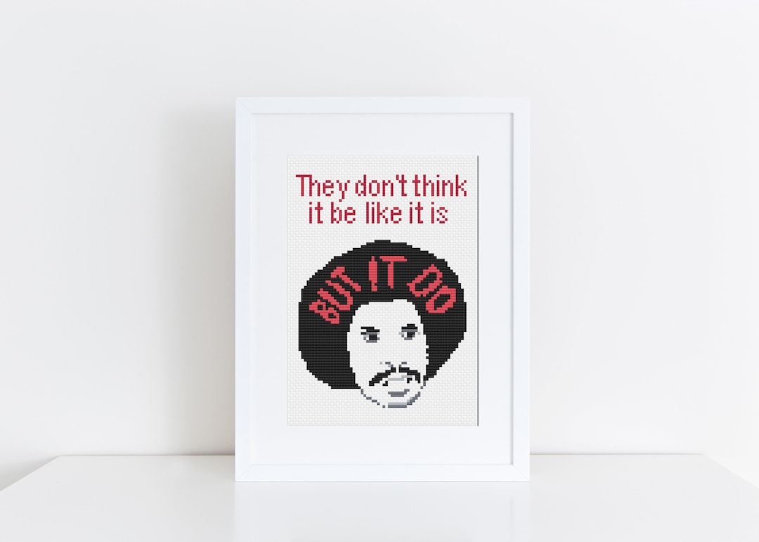 Oscar Gamble Quote Cross Stitch Pattern - Meme Lover Gift (PDF Pattern ...