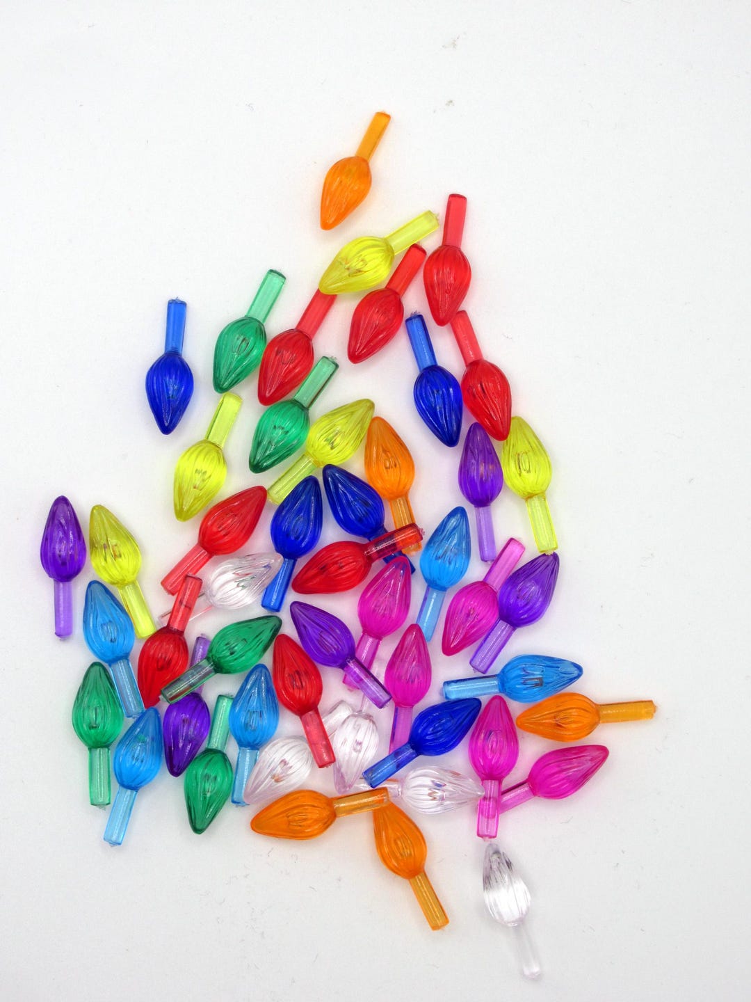 Mini Twist Ceramic Tree Replacement Bulbs 48 Small Multi Color Rainbow ...