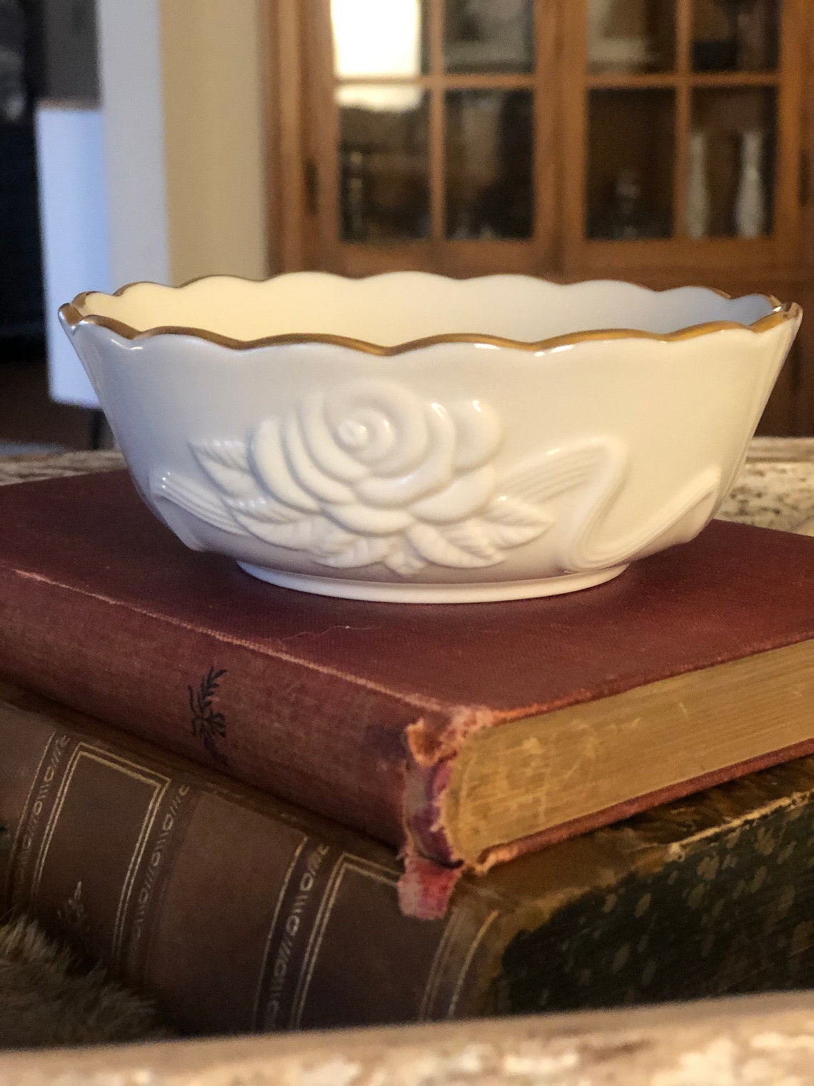 Lenox Rose Candy Dish 4.5 - Etsy