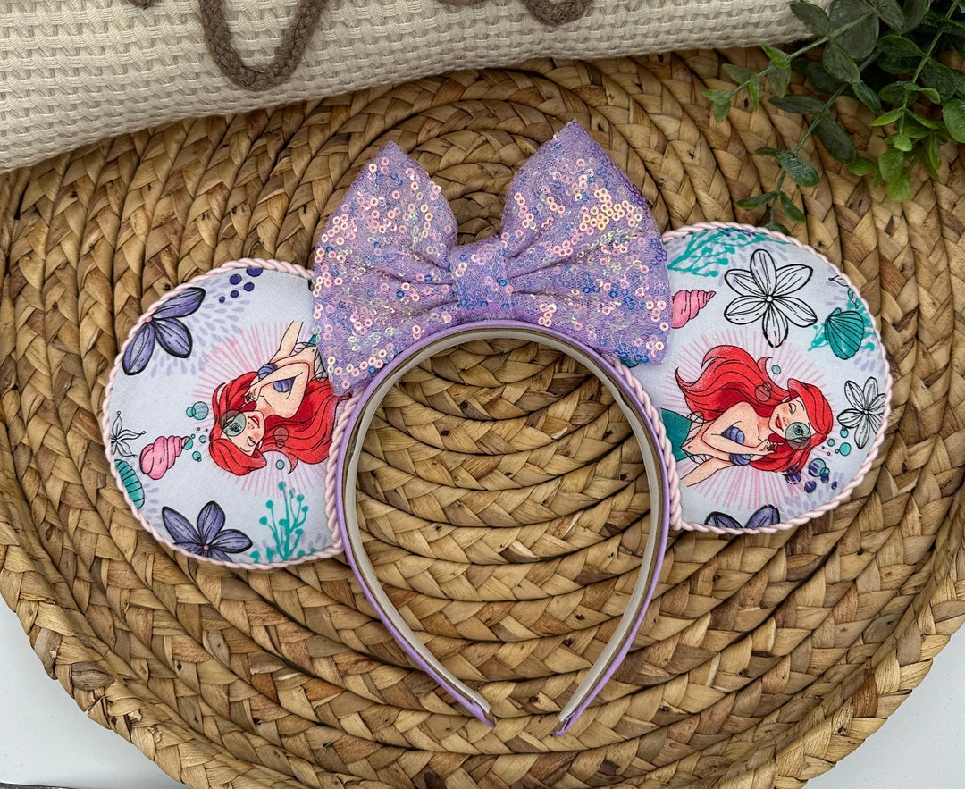 Mermaid Inspired Mouse Ears, Mouse Headband, Park Ears - Etsy