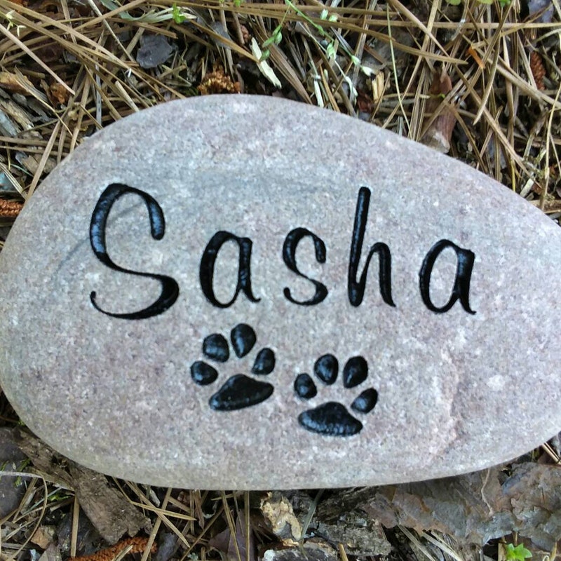 Pet Memorial Stones - Etsy