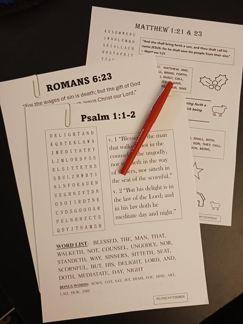 Christmas Word Search Puzzle Matthew 1:21, 23 Scripture Bible Verses ...