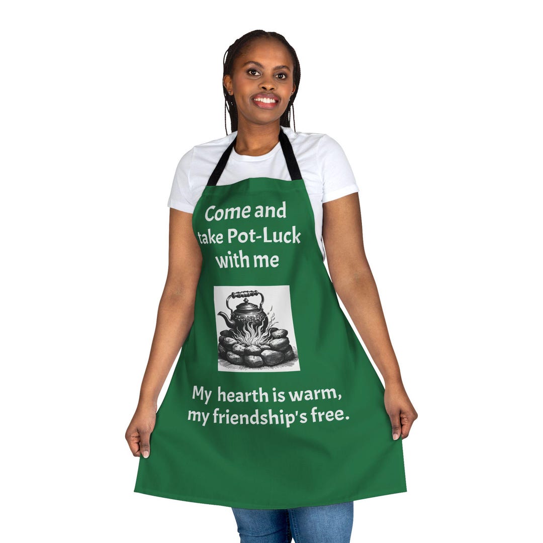 Irish Proverb Green Apron Kitchen Cook Pot Luck Chef Friendship Gift ...